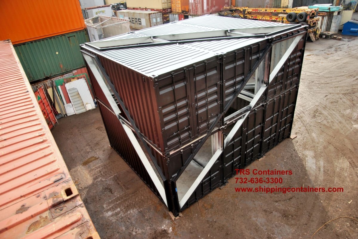 TRS modifies steel shipping containers into event kiosks, bars, houses ...
